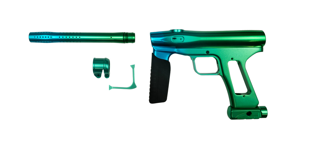 N2 DREADNOUGHT 2025 - GREEN-BLUE FADE - Custom Accents – Nova Paintball