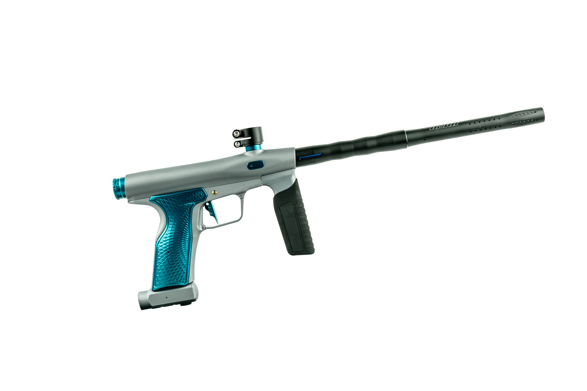 N2 DREADNOUGHT - Dust Grey and Teal with Diamond Engraved Grips – Nova ...